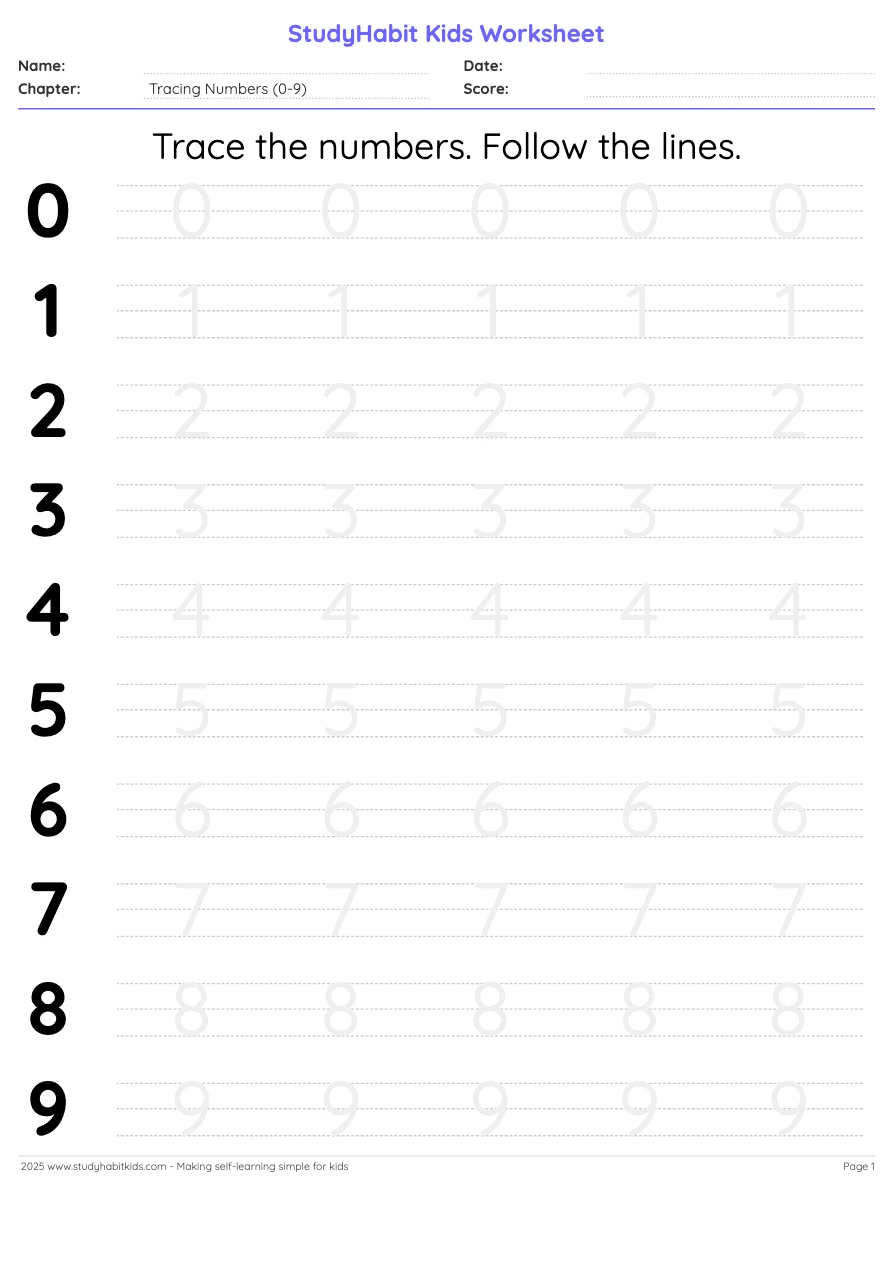 Free Printable Tracing Letters And Numbers Worksheets